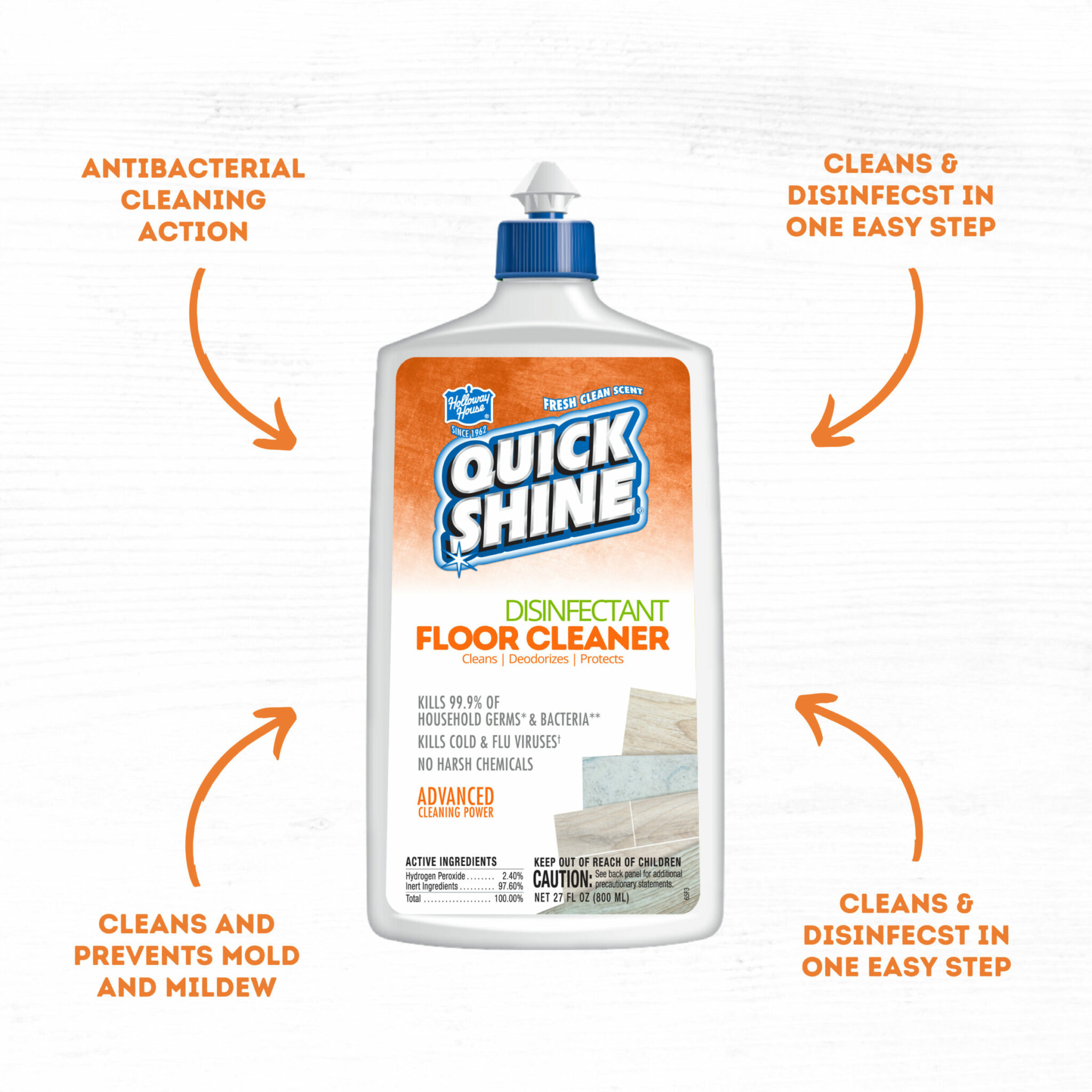 Quick Shine ® Disinfectant Floor Cleaner - Quick Shine Floors