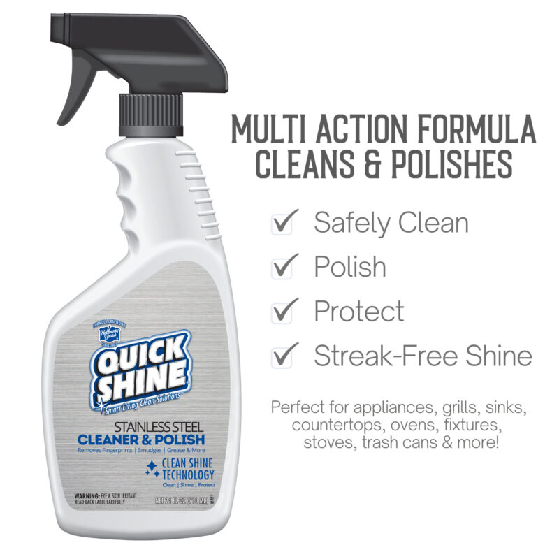 Quick Shine ® Stainless Steel Cleaner + Polish - Quick Shine Floors