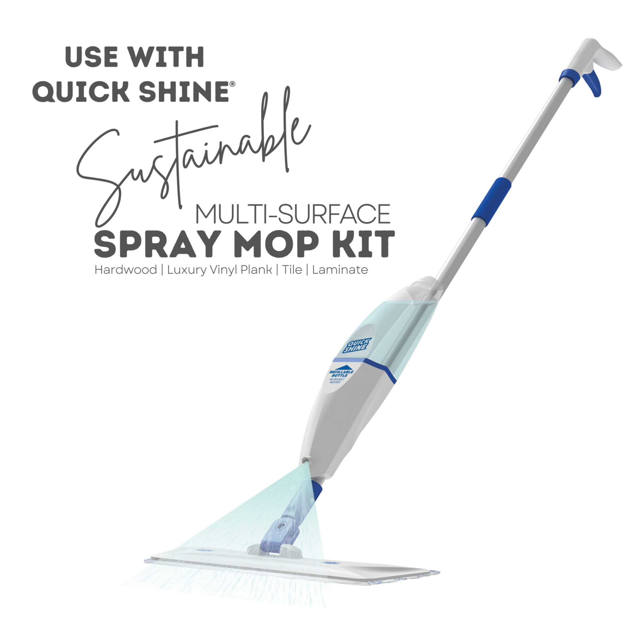 Quick Shine ® Multi-Surface Spray Mop Refill Pads - Quick Shine Floors