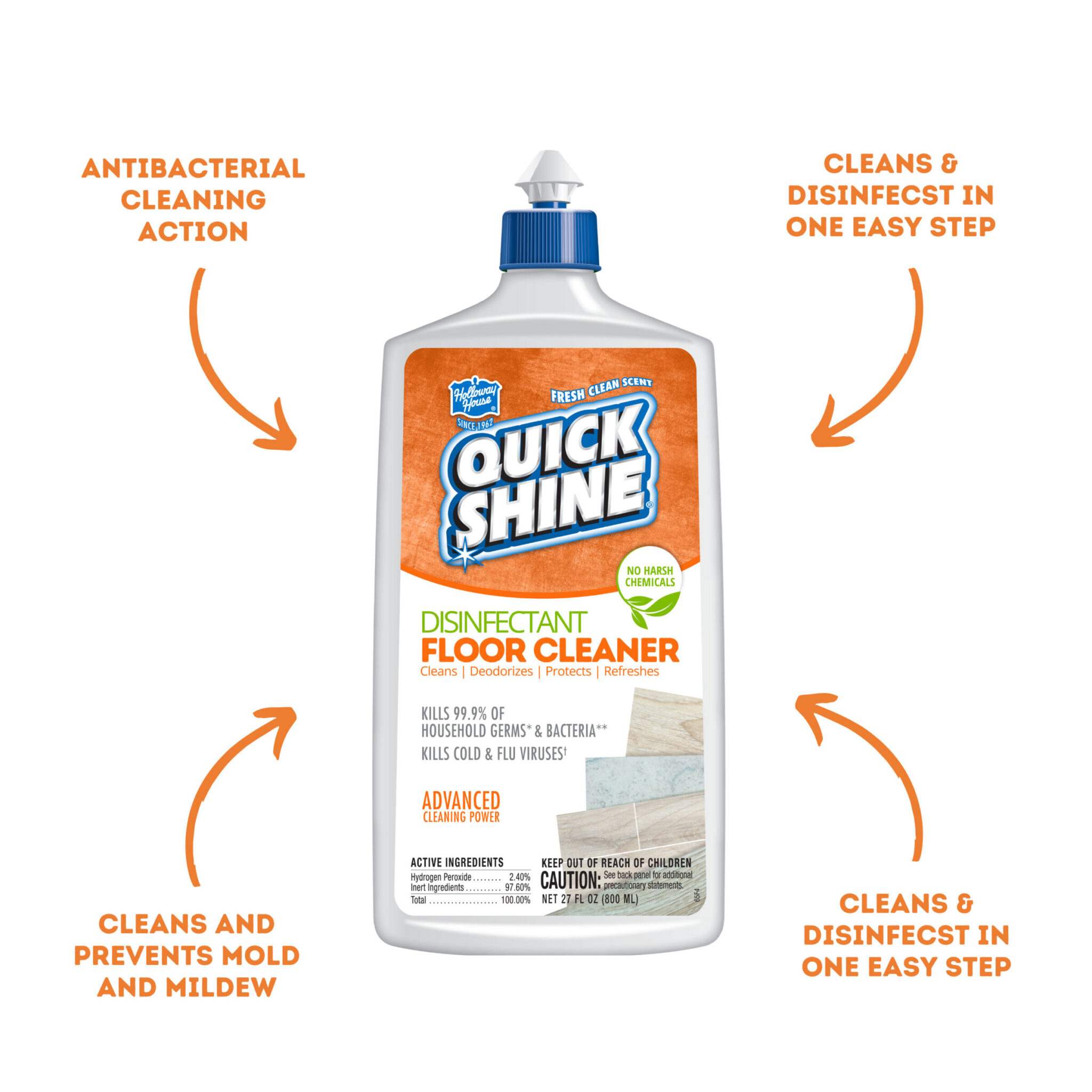 Quick Shine ® Disinfectant Floor Cleaner - Quick Shine Floors
