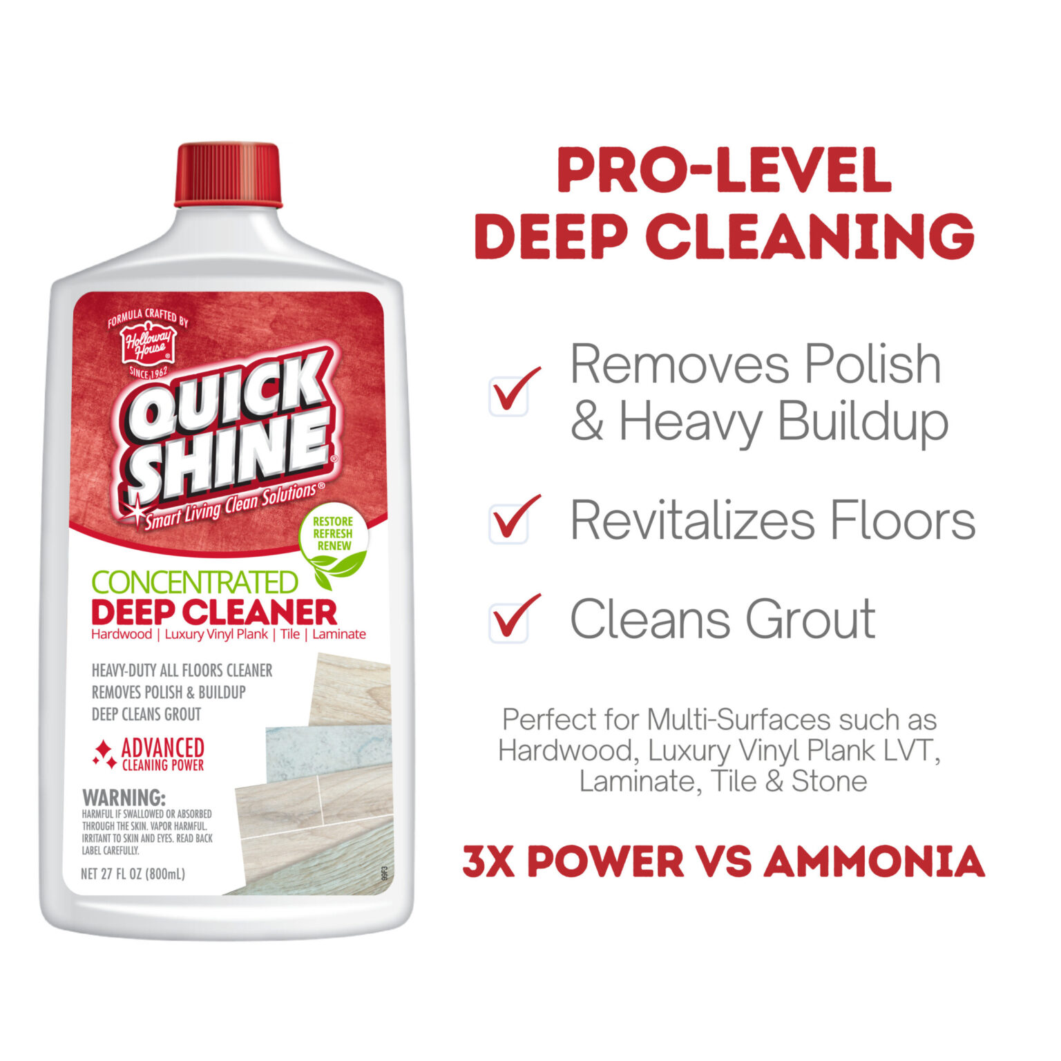 Quick Shine ® Deep Cleaner & Wax Remover - Quick Shine Floors