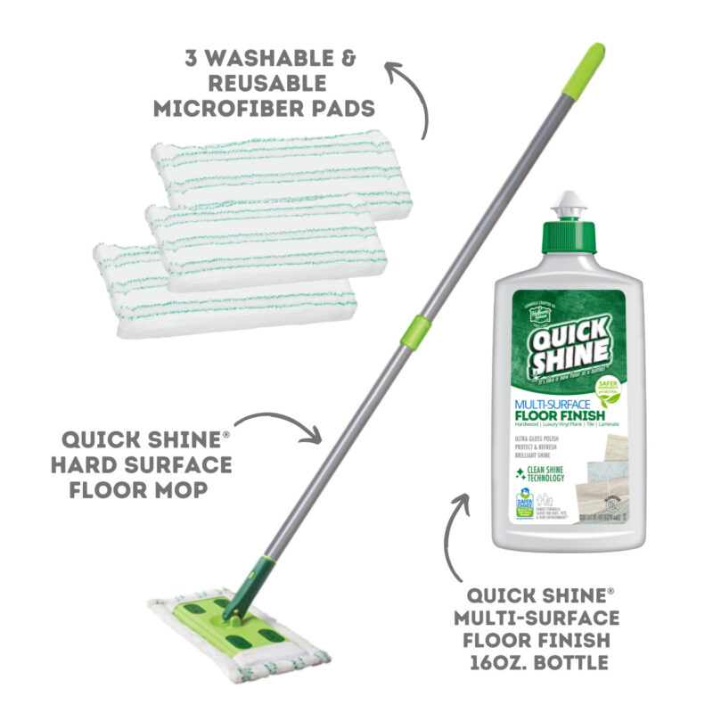 Quick Shine ® Multi-Surface Clean + Polish Floor Mop Kit - Quick Shine ...