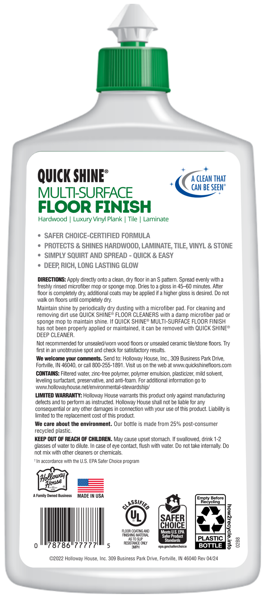 Quick Shine ® Multi-Surface Floor Finish - Quick Shine Floors
