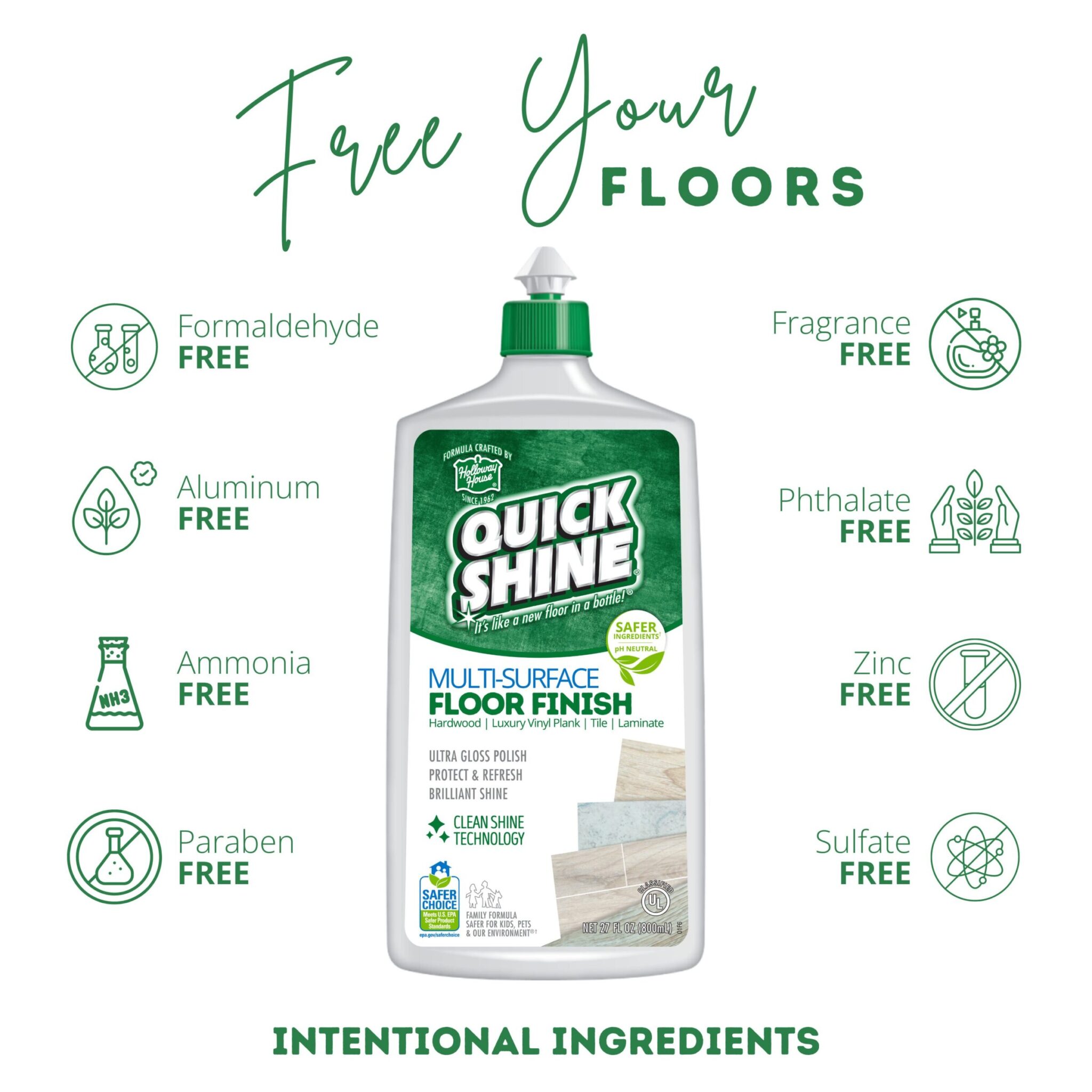 Quick Shine ® Multi-Surface Floor Finish - Quick Shine Floors