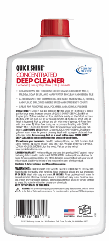 Quick Shine ® Deep Cleaner & Wax Remover - Quick Shine Floors
